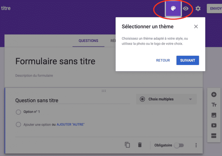 Créer un formulaire sur Google Forms et insérez-le sur votre site