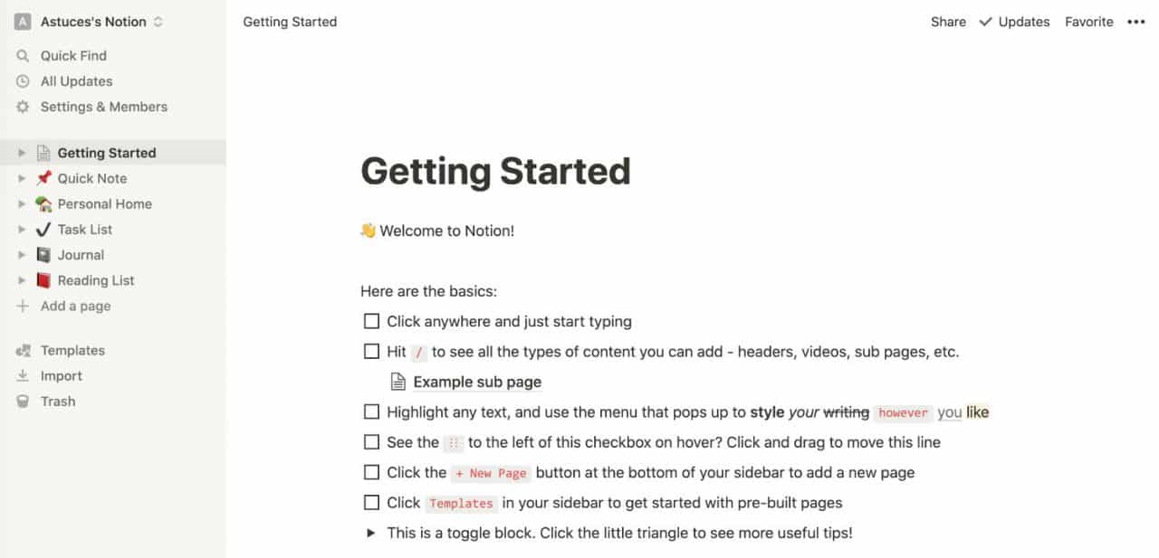 Notion : le guide complet pour bien débuter ! (tuto + vidéos)