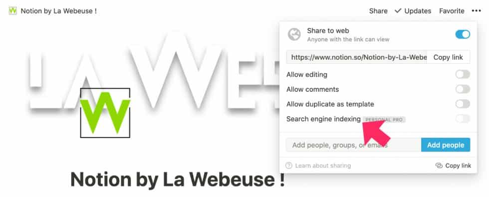 Créer un site web avec Notion et Notelet, gratuitement
