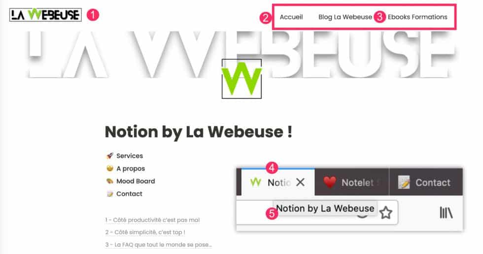 Créer un site web avec Notion et Notelet, gratuitement