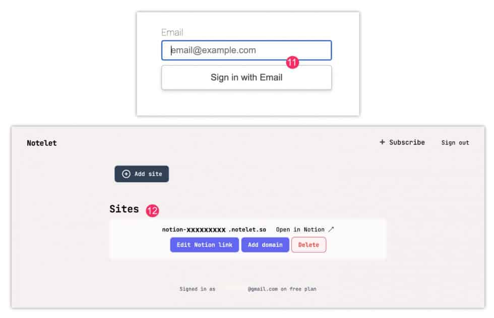 Créer un site web avec Notion et Notelet, gratuitement