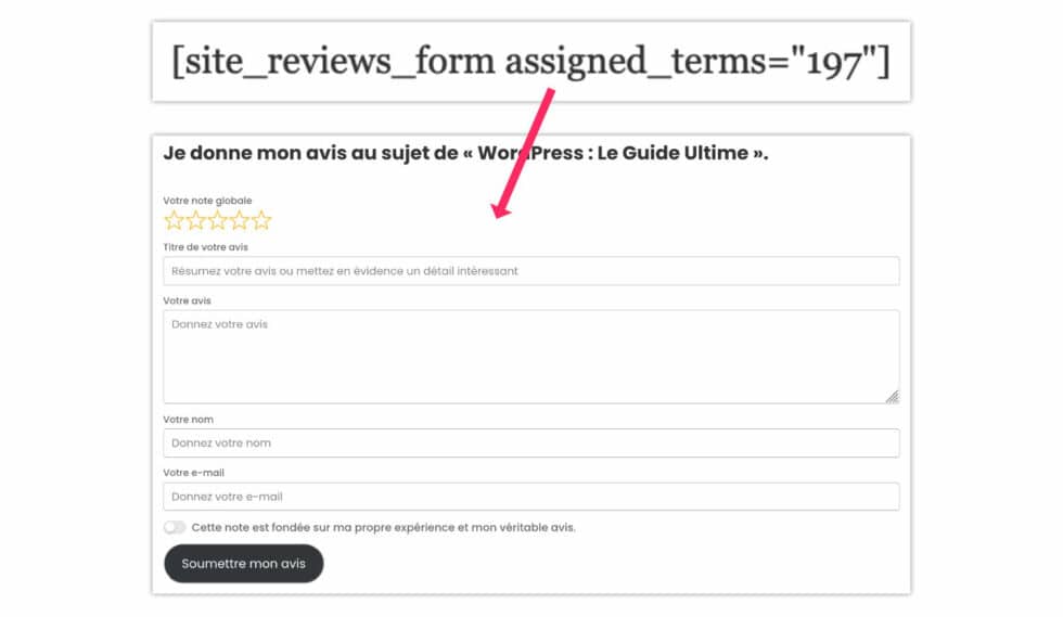 Comment ajouter des avis clients sur WordPress sans WooCommerce