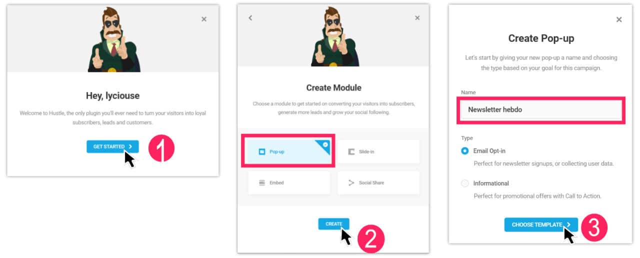Hustle, ou comment créer une popup WordPress simplement