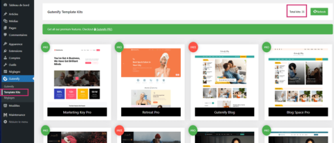 Gutenify Template Kit : thème WordPress compatible FSE [Démo]