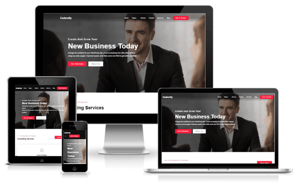 Gutenify Template Kit : thème WordPress compatible FSE [Démo]