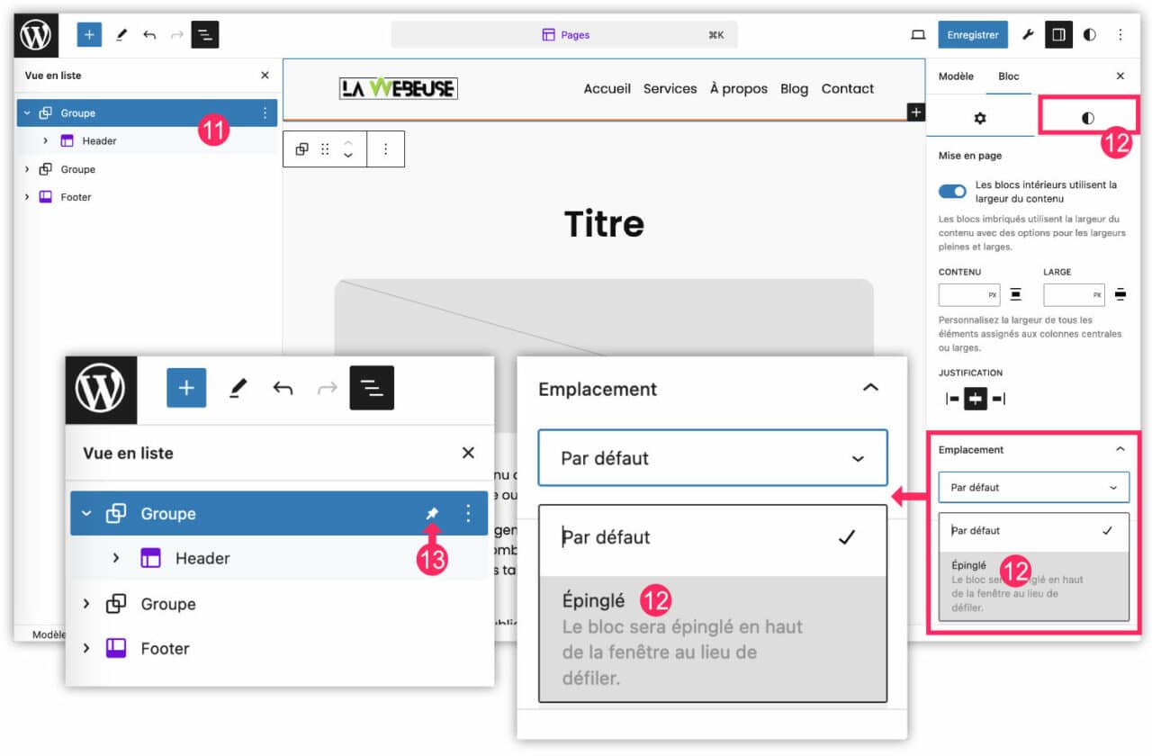 Personnaliser l'en-tête d'un site WordPress (header / menu)