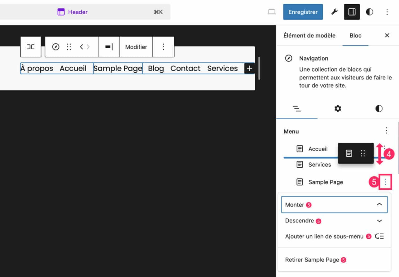 Personnaliser l'en-tête d'un site WordPress (header / menu)